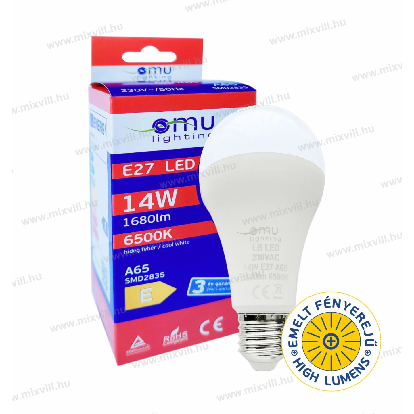 LB LED E27 A65 14W 1680lm 6500K LBE27A651416806500